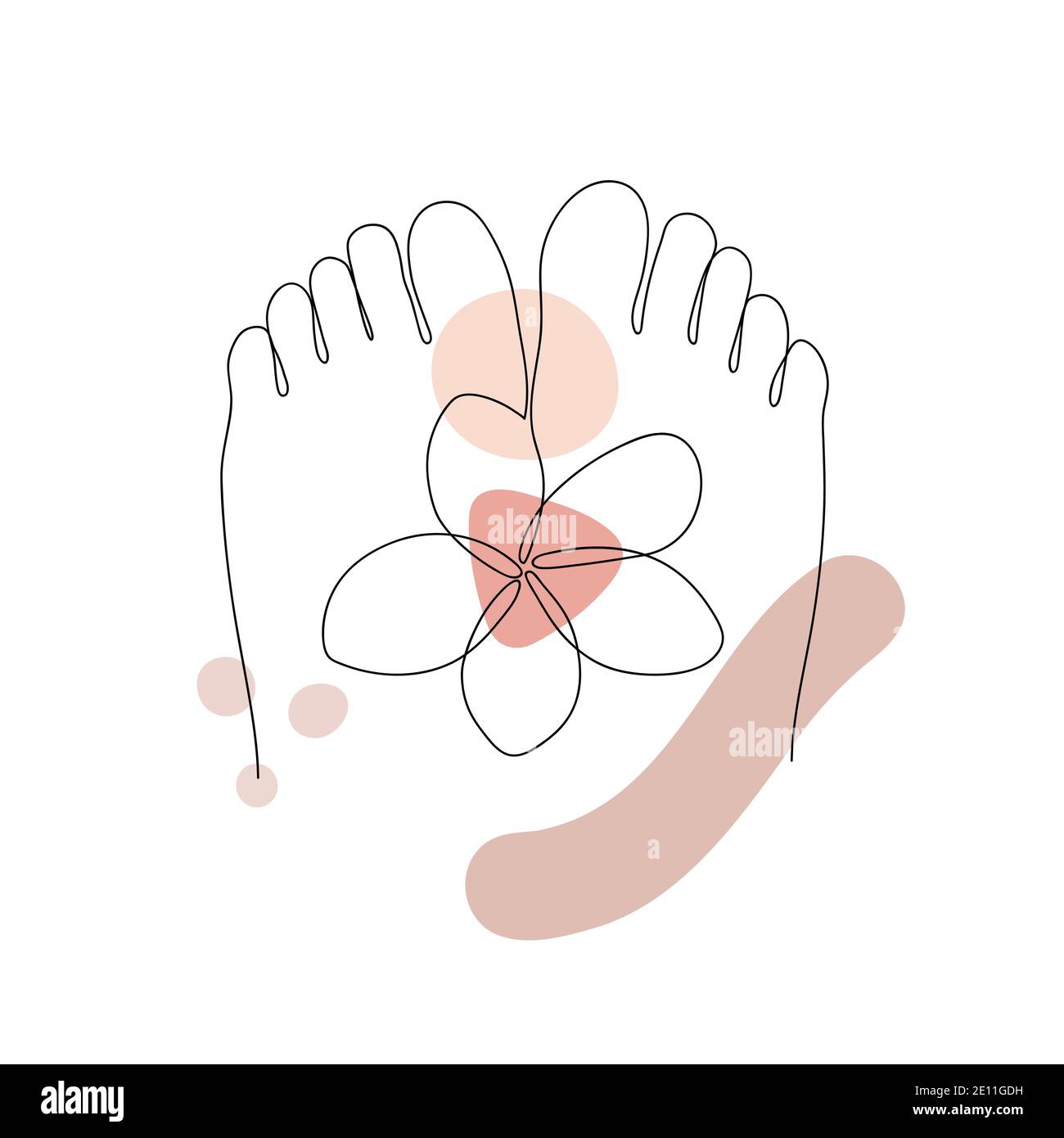 Abstract image of feet isolated on white Stock Vector Image & Art - Alamy