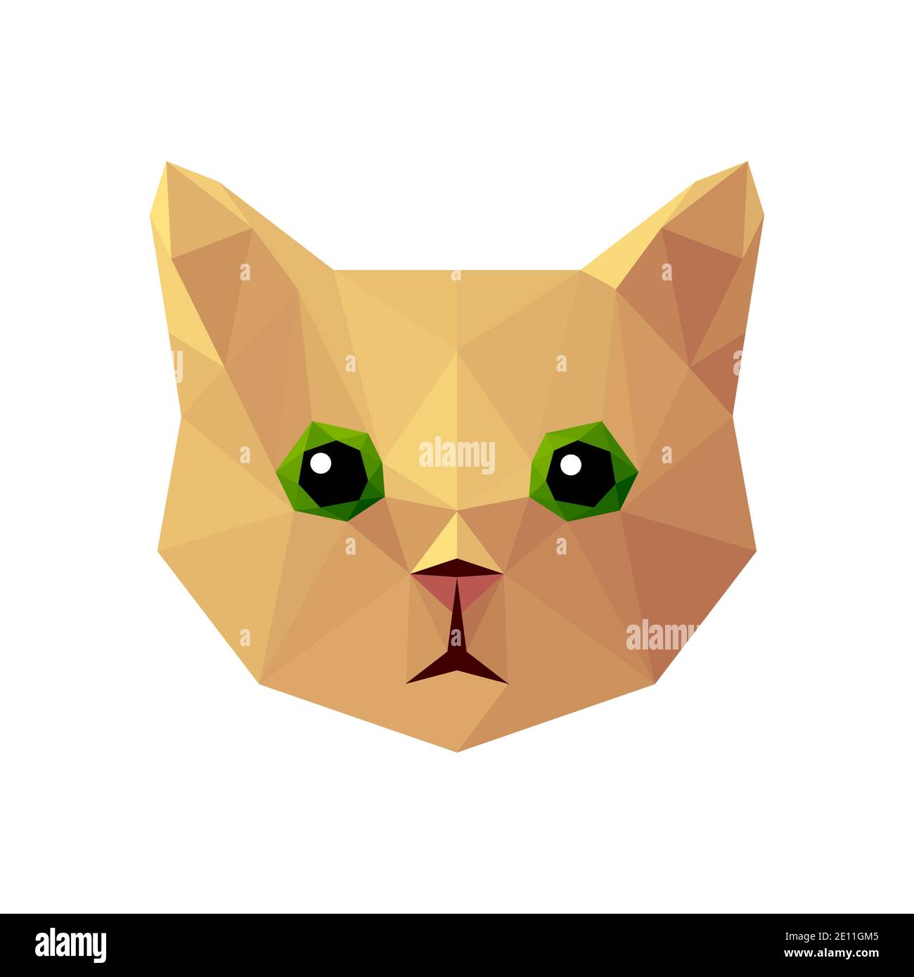 Vector cat in low poly style Stock Vector Image & Art - Alamy