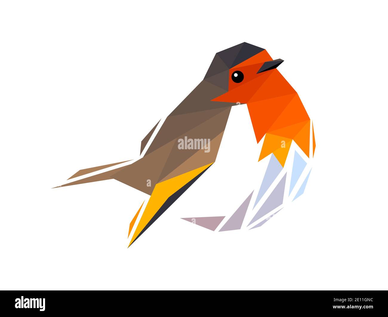 Vector bird in color Cut Out Stock Images & Pictures - Alamy