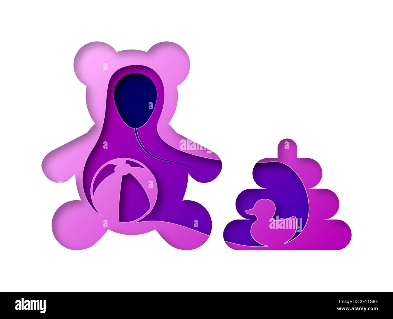 Baby teddy bear in Stock Vector Images - Alamy