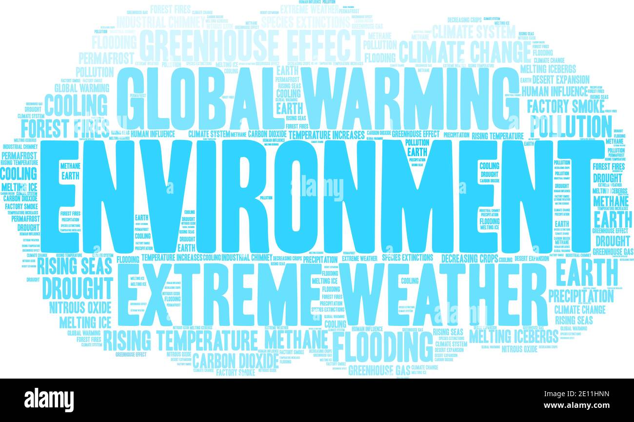 Environment word cloud on a white background Stock Vector Image & Art ...