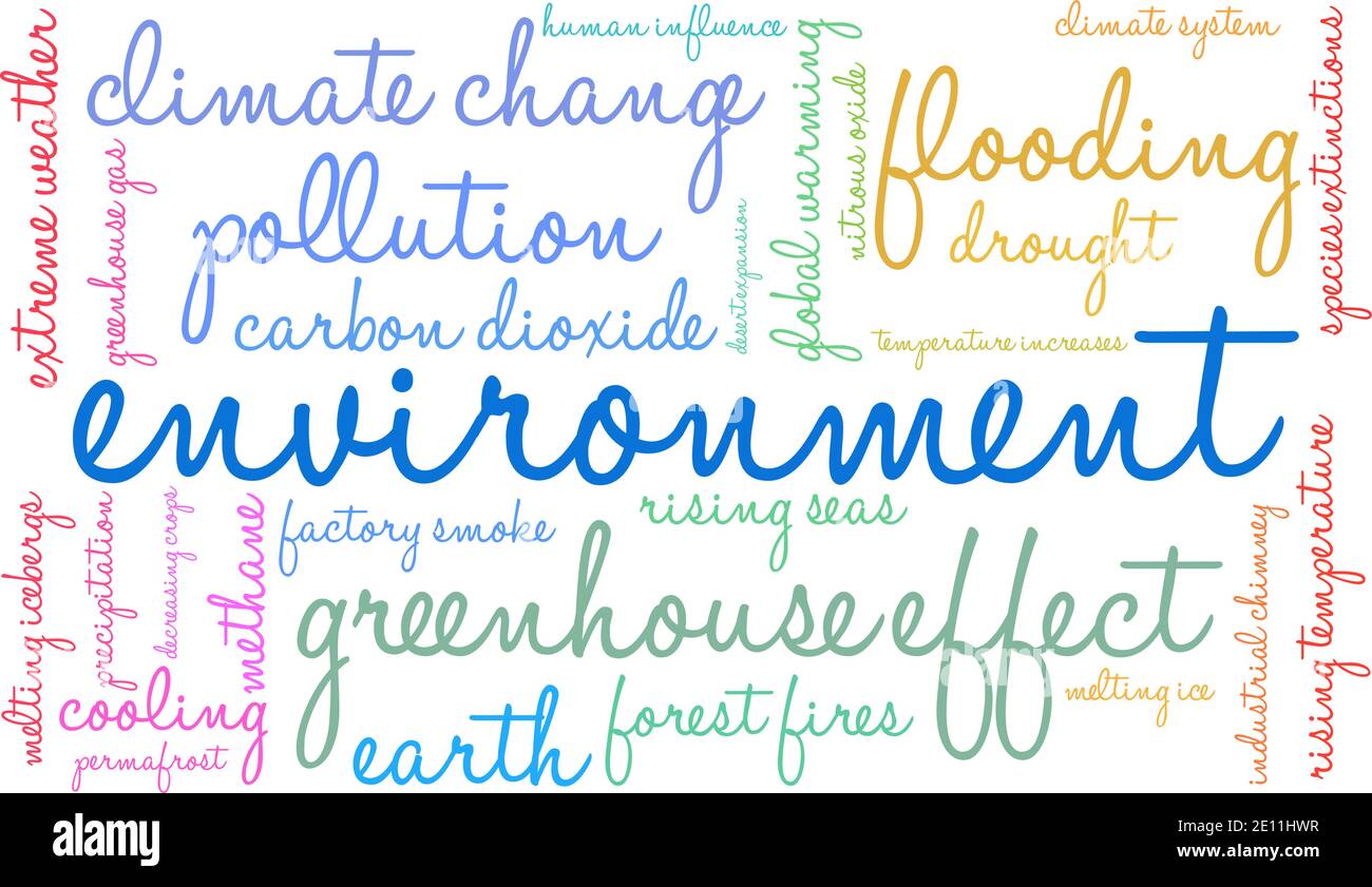 Environment word cloud on a white background Stock Vector Image & Art ...