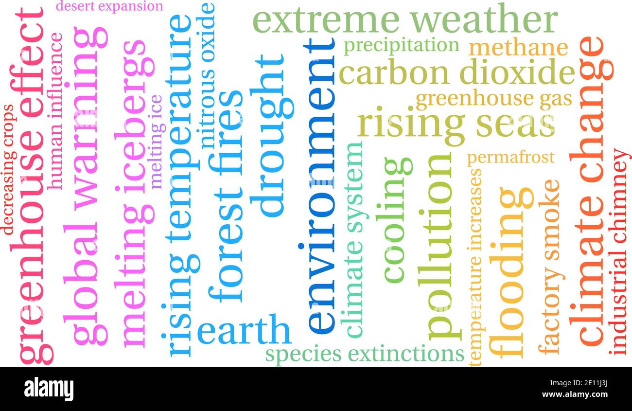 Environment word cloud on a white background Stock Vector Image & Art ...