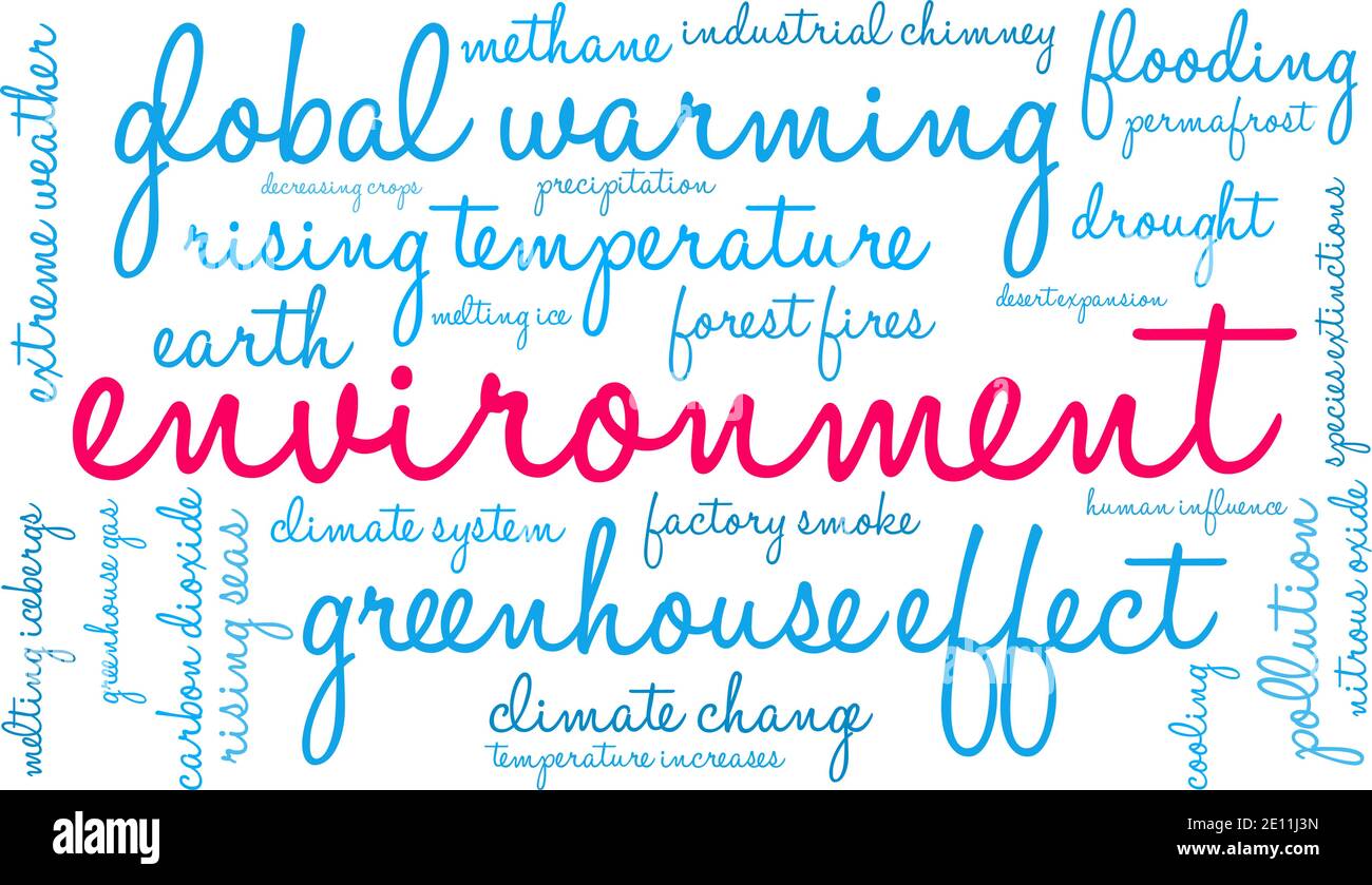 Environment word cloud on a white background Stock Vector Image & Art ...