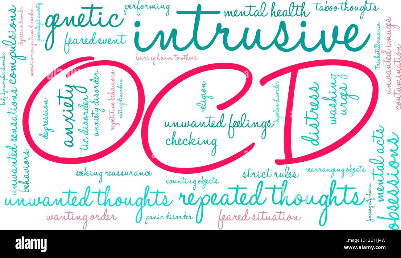 OCD word cloud on a white background Stock Vector Image & Art - Alamy