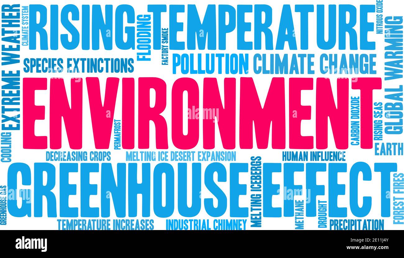 Environment word cloud on a white background Stock Vector Image & Art ...