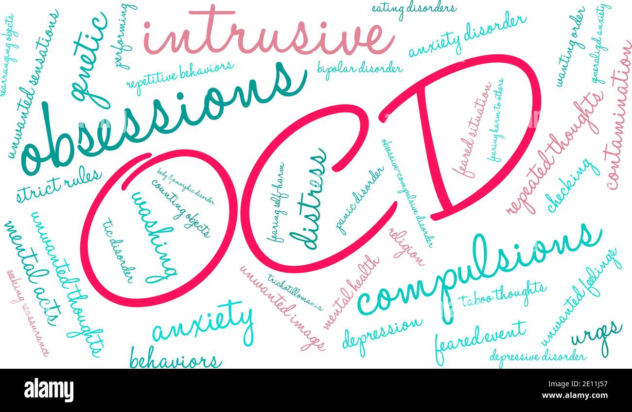 OCD word cloud on a white background Stock Vector Image & Art - Alamy