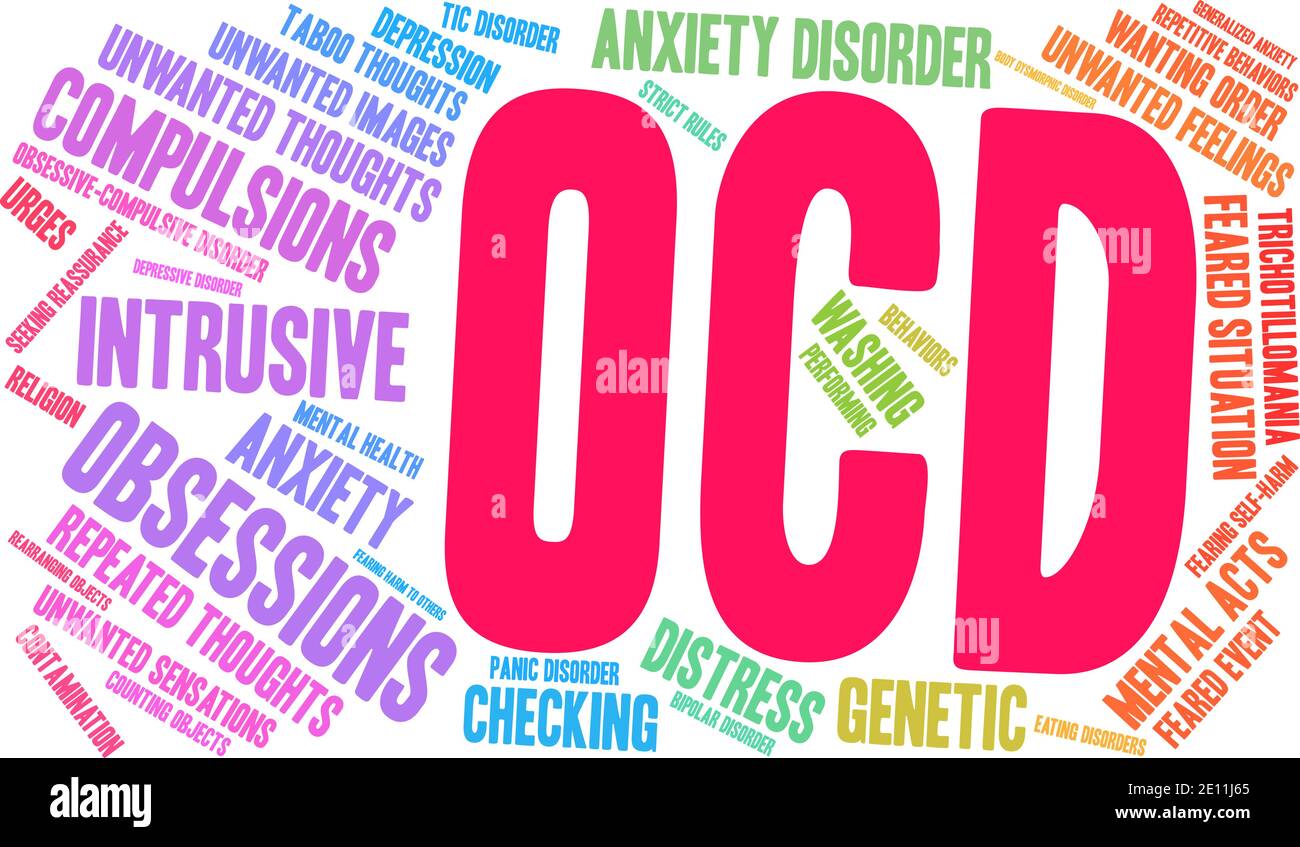OCD word cloud on a white background Stock Vector Image & Art - Alamy