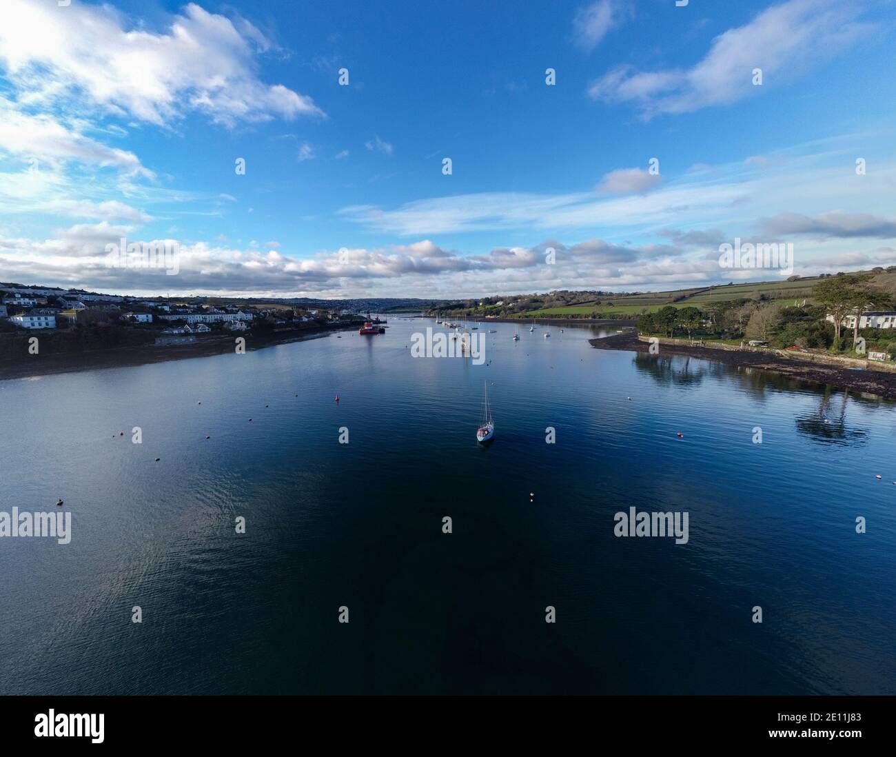 Falmouth uk aerial hi-res stock photography and images - Alamy