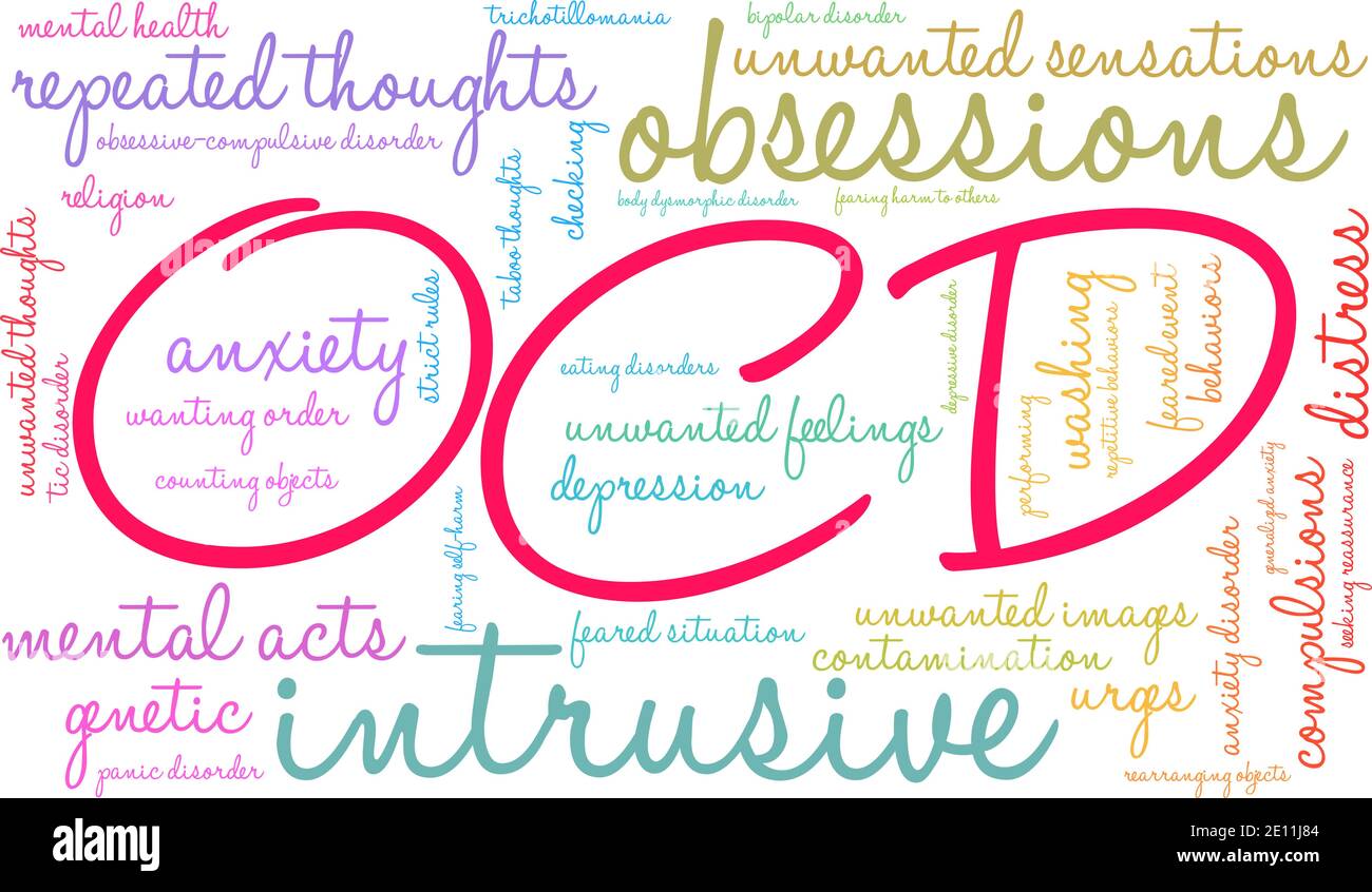 OCD word cloud on a white background Stock Vector Image & Art - Alamy