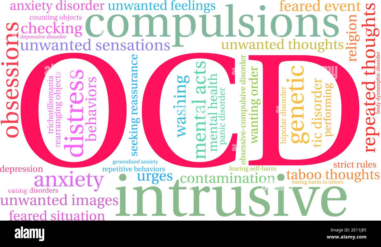 OCD word cloud on a white background Stock Vector Image & Art - Alamy