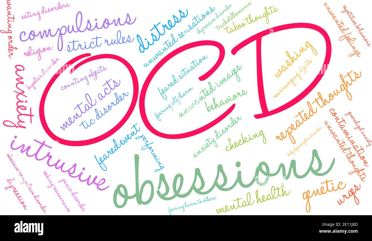 OCD word cloud on a white background Stock Vector Image & Art - Alamy