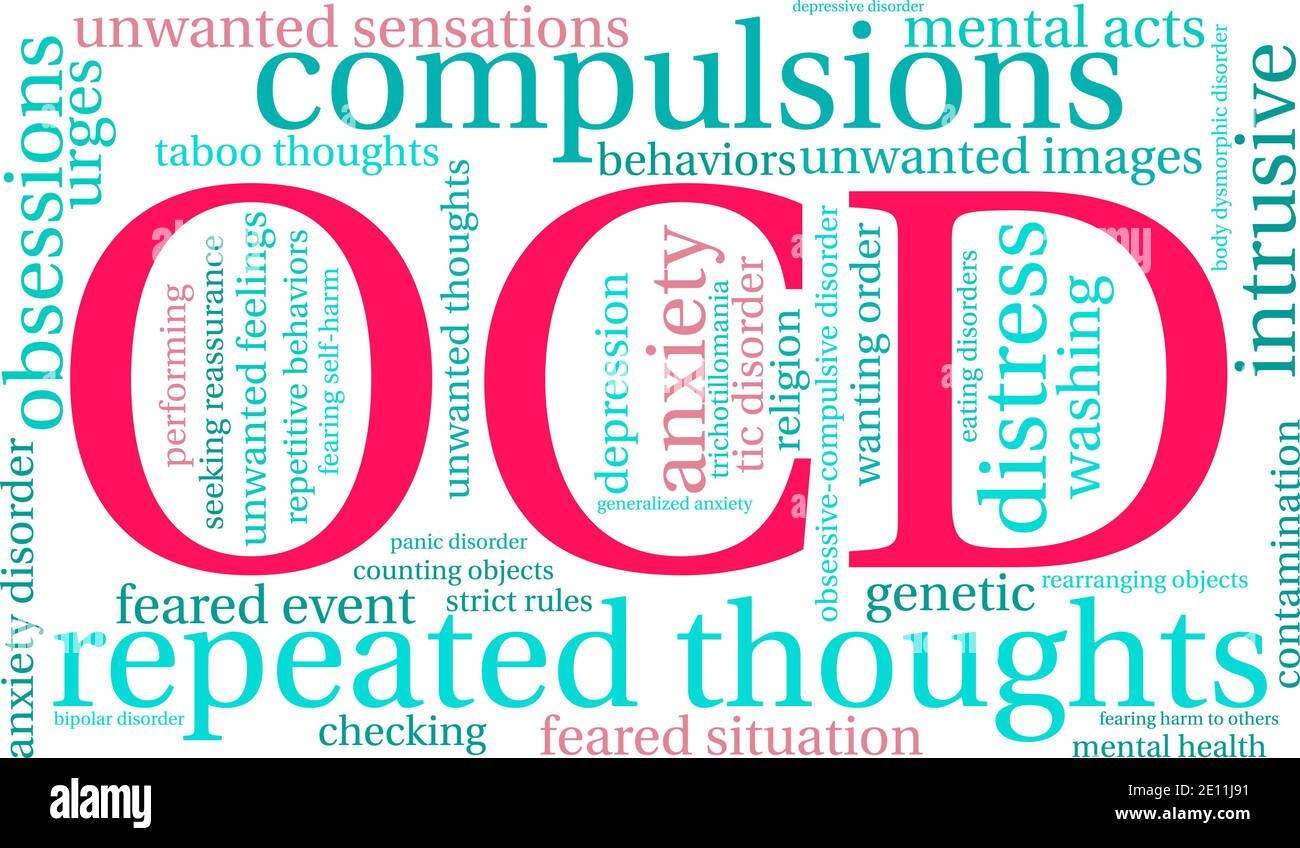 OCD word cloud on a white background Stock Vector Image & Art - Alamy