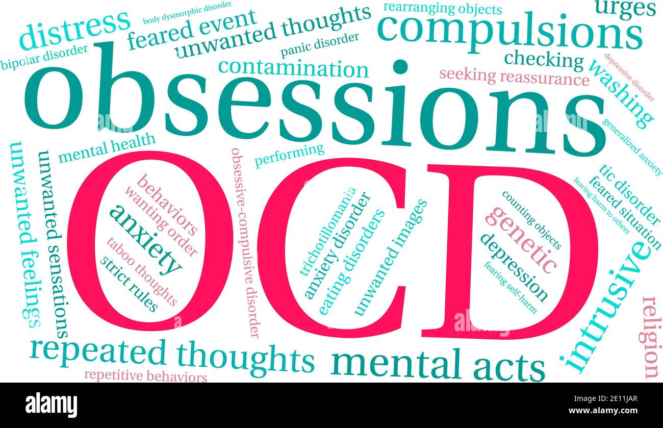 OCD word cloud on a white background Stock Vector Image & Art - Alamy