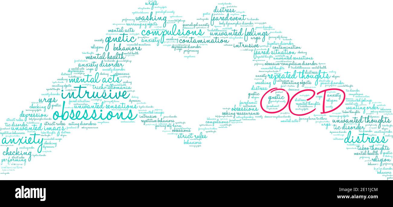OCD word cloud on a white background Stock Vector Image & Art - Alamy