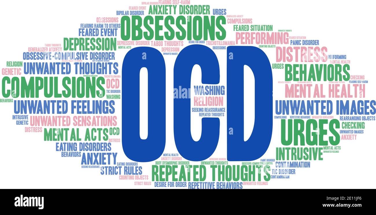 OCD word cloud on a white background Stock Vector Image & Art - Alamy