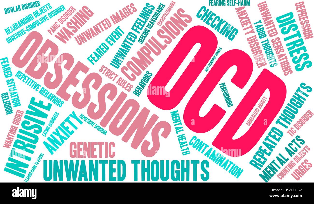 OCD word cloud on a white background Stock Vector Image & Art - Alamy