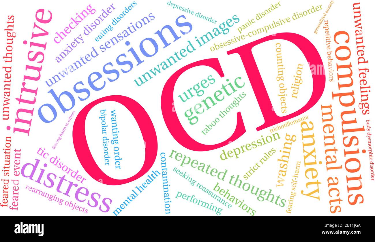 OCD word cloud on a white background Stock Vector Image & Art - Alamy