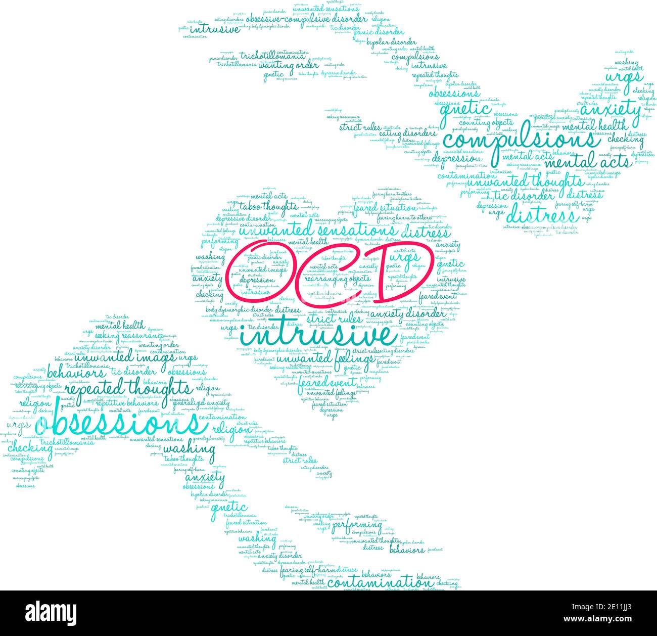 OCD word cloud on a white background Stock Vector Image & Art - Alamy