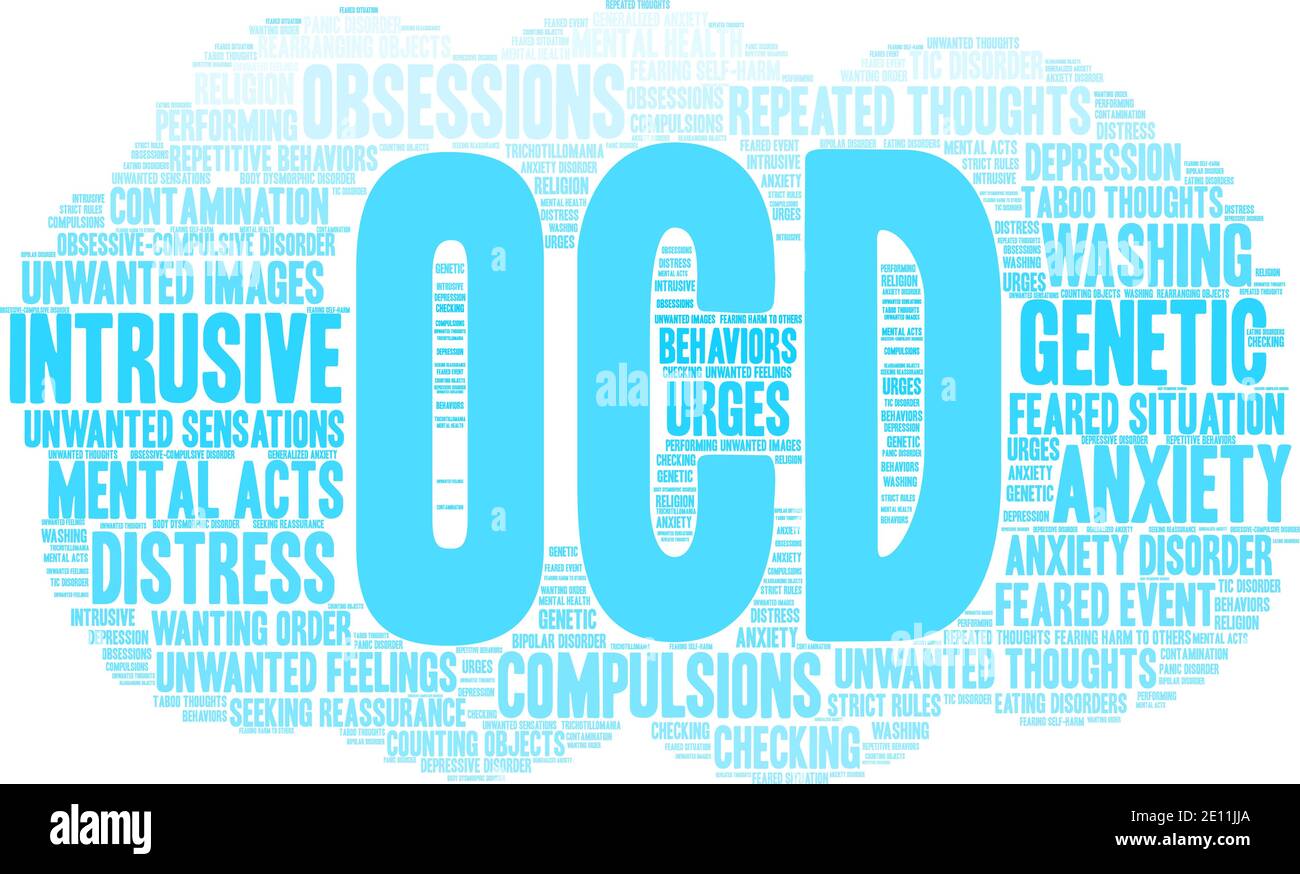 OCD word cloud on a white background Stock Vector Image & Art - Alamy