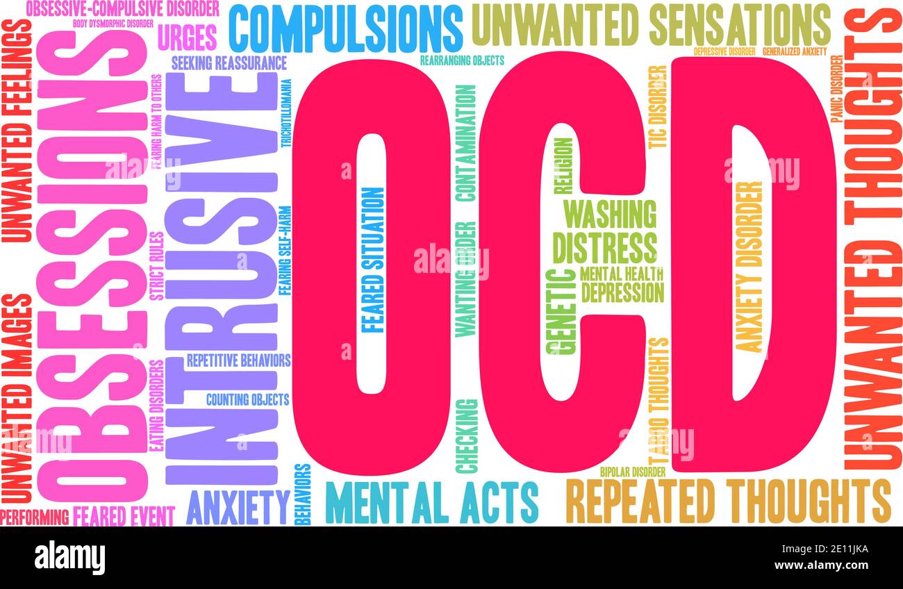 OCD word cloud on a white background Stock Vector Image & Art - Alamy