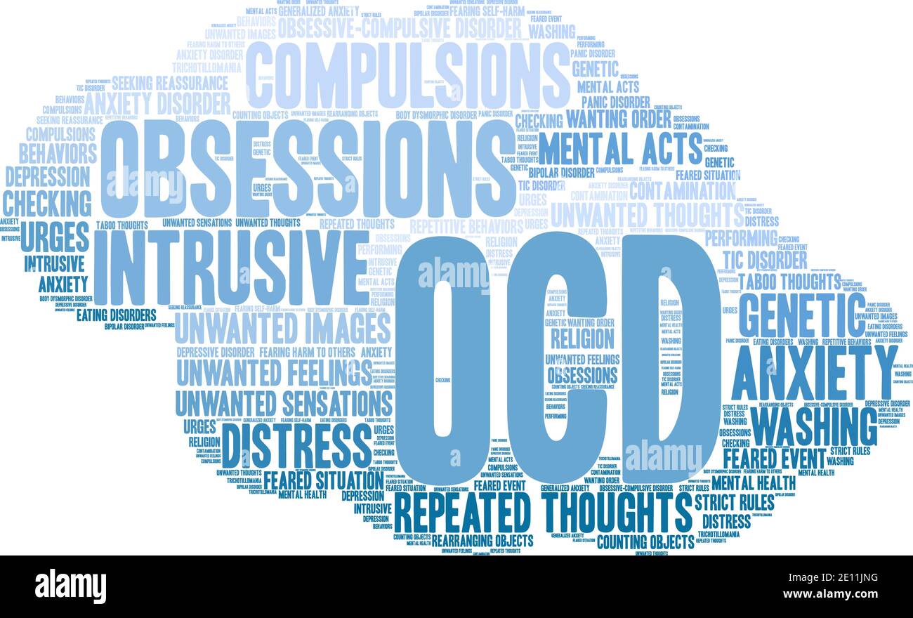 OCD word cloud on a white background Stock Vector Image & Art - Alamy