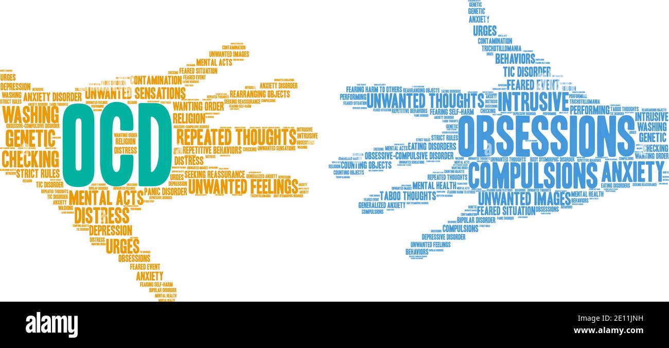 OCD word cloud on a white background Stock Vector Image & Art - Alamy