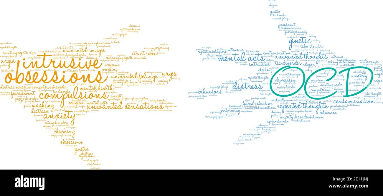OCD word cloud on a white background Stock Vector Image & Art - Alamy