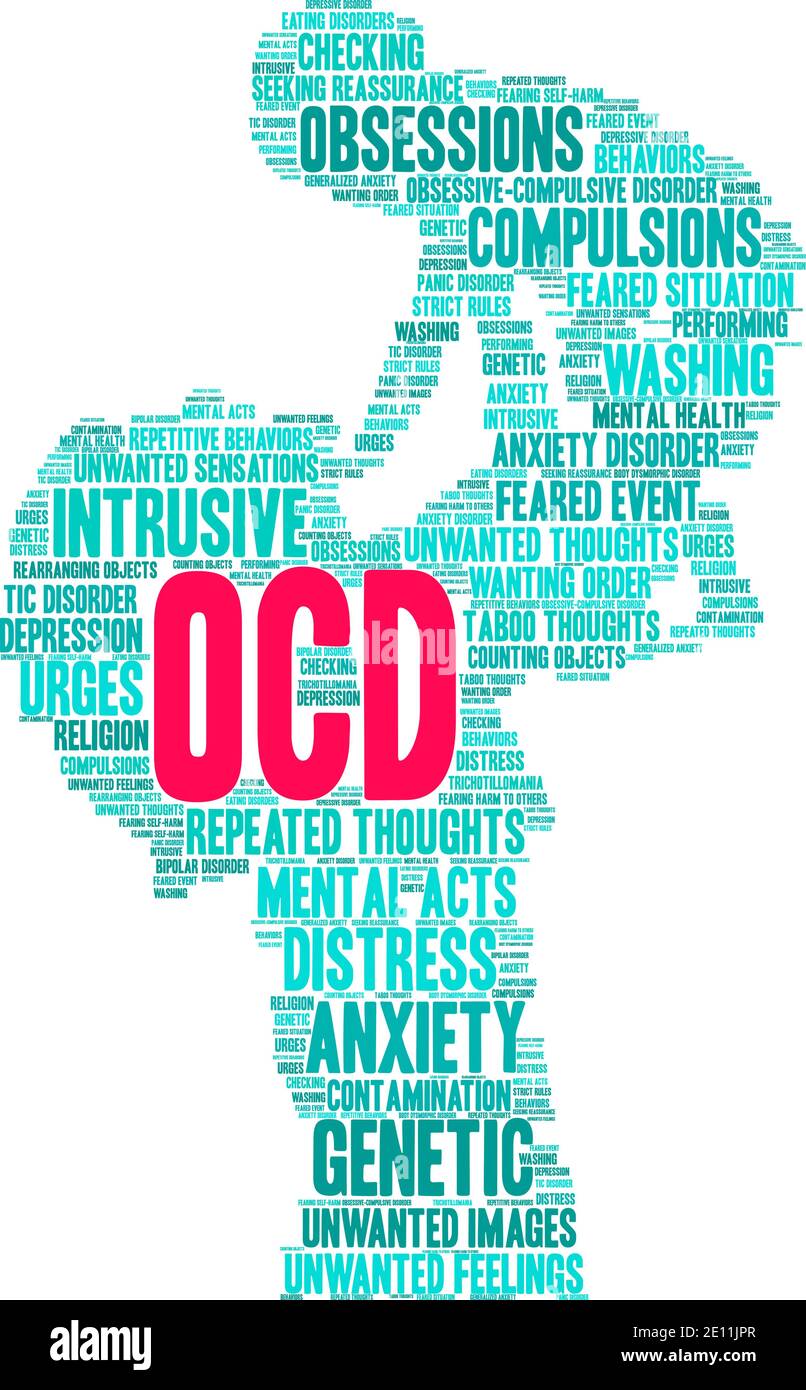 OCD word cloud on a white background Stock Vector Image & Art - Alamy
