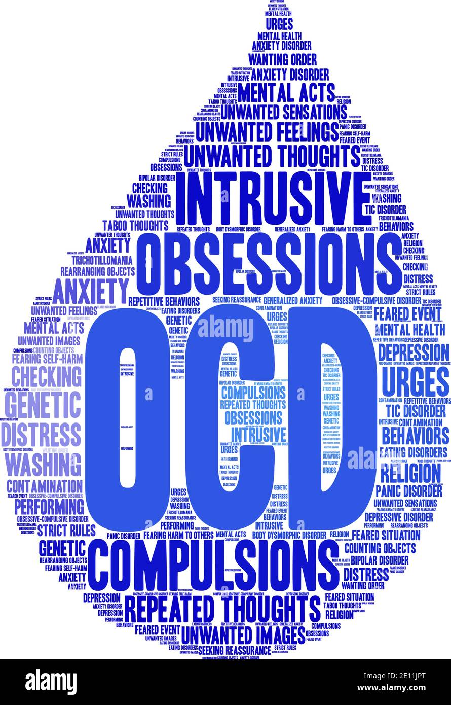 OCD word cloud on a white background Stock Vector Image & Art - Alamy