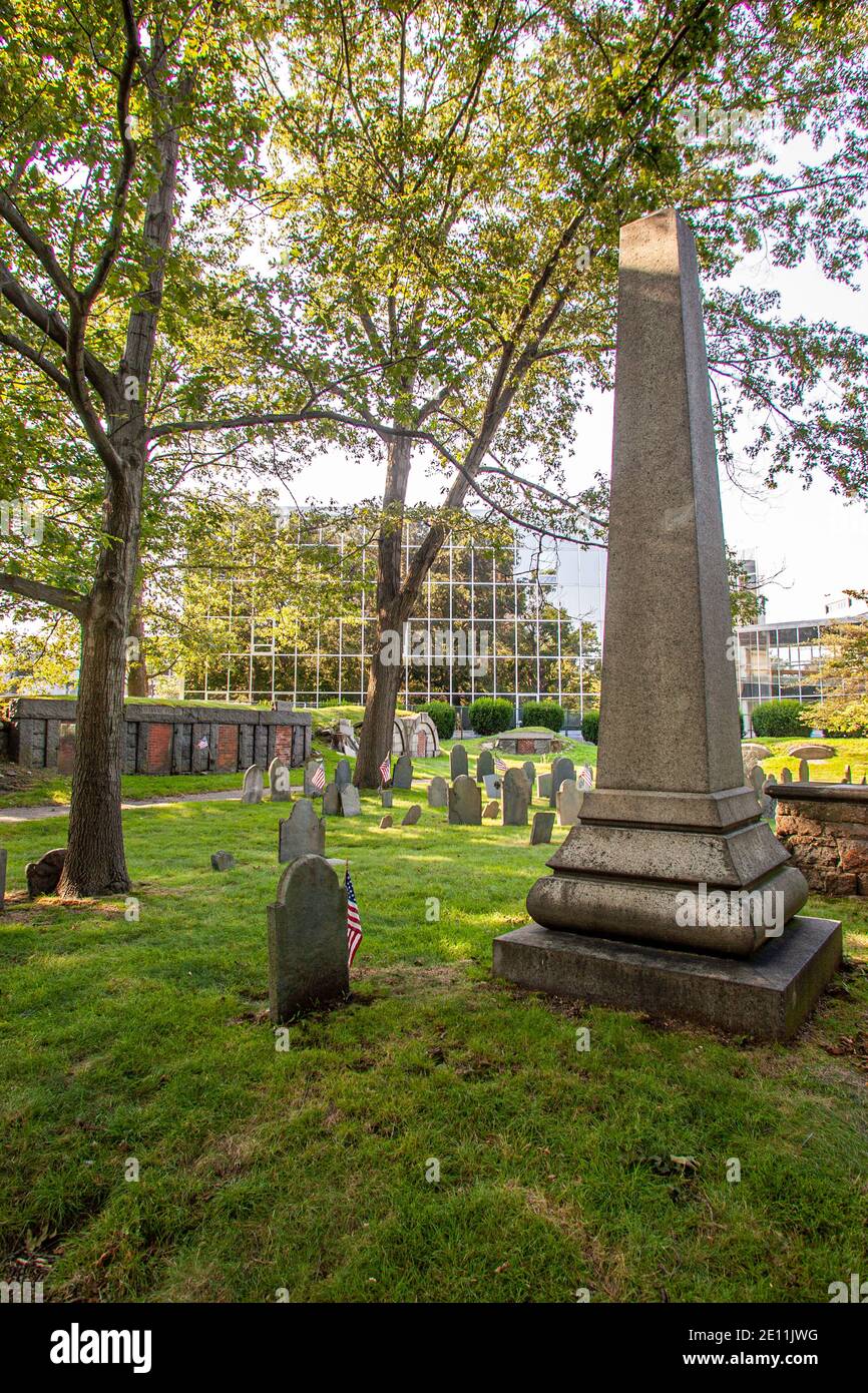 The Hancock Cemetery in Quincy, Massachusetts Stock Photo - Alamy