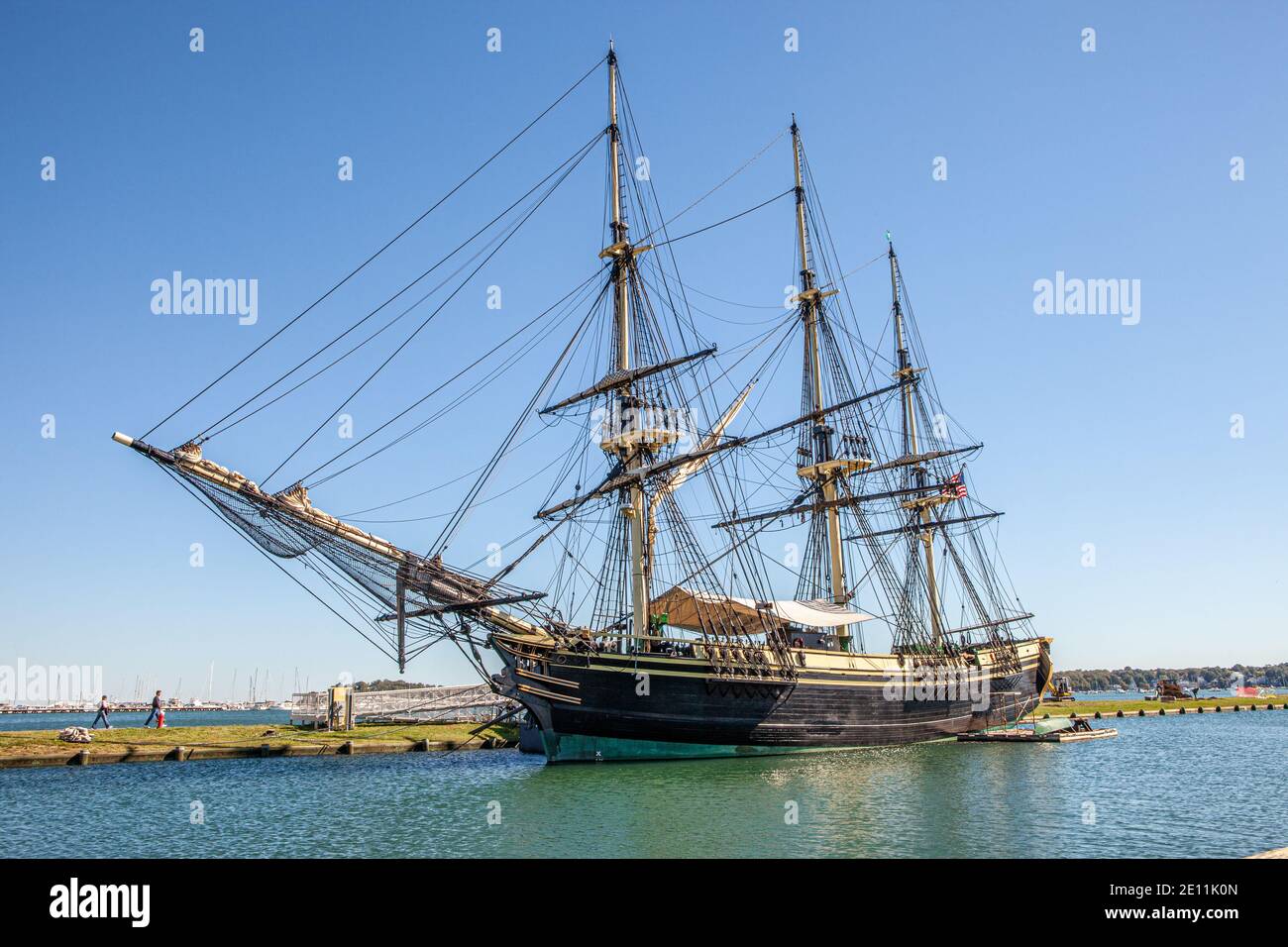The Friendship at dock in Salem, Massachusetts Stock Photo - Alamy