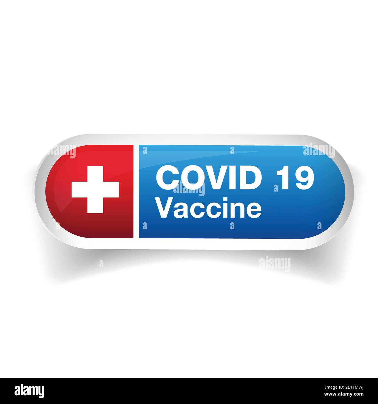 Coronavirus Covid vaccine sign button Stock Vector Image & Art - Alamy