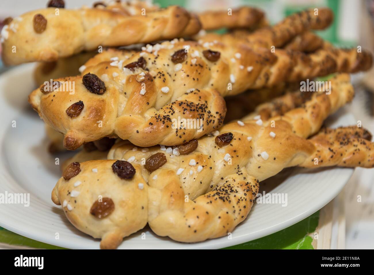 Krampus From Yeast Dough As A Dessert In The Advent Season Stock Photo ...