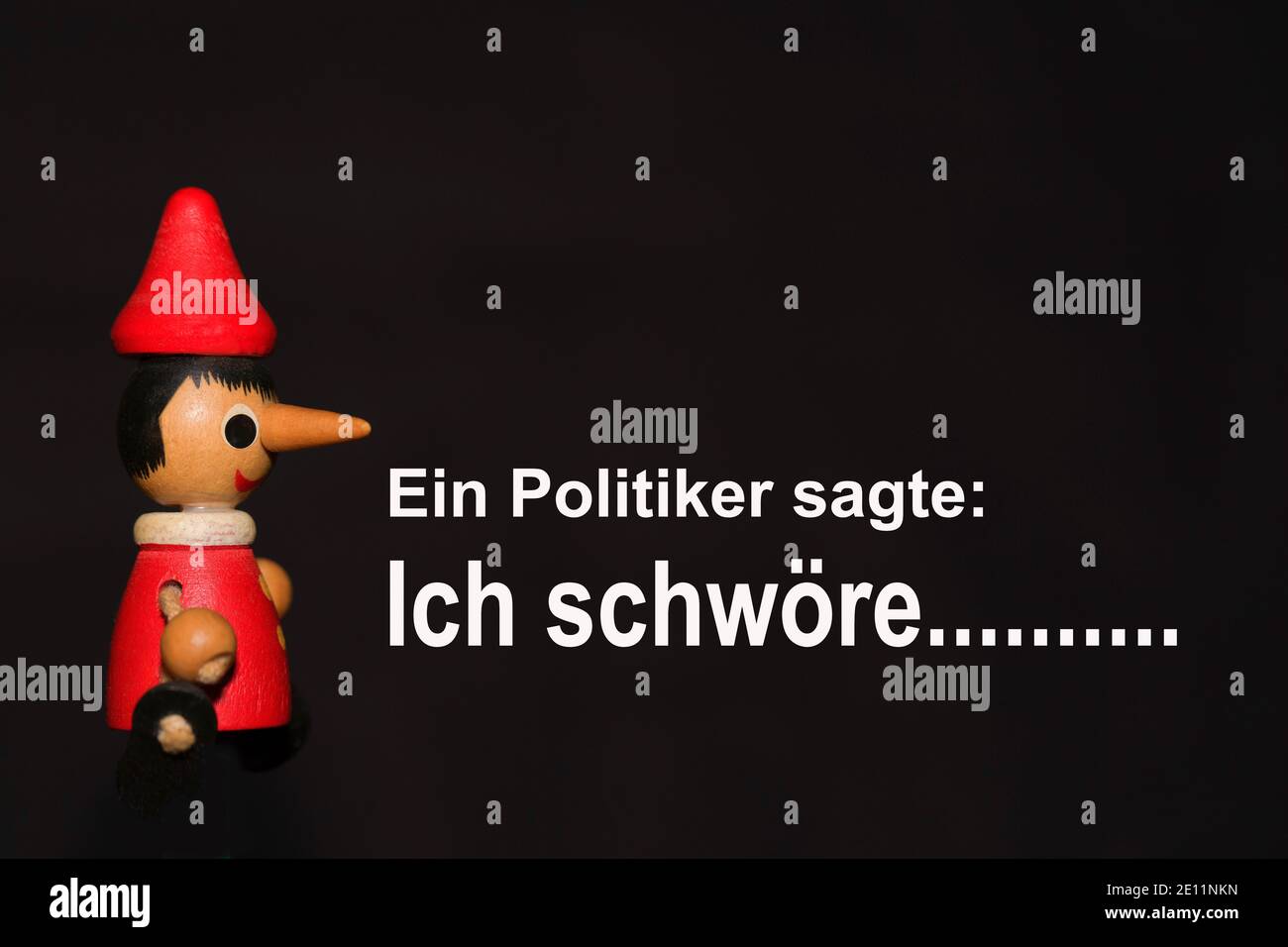 Pinocchio, symbol for lies Stock Photo - Alamy