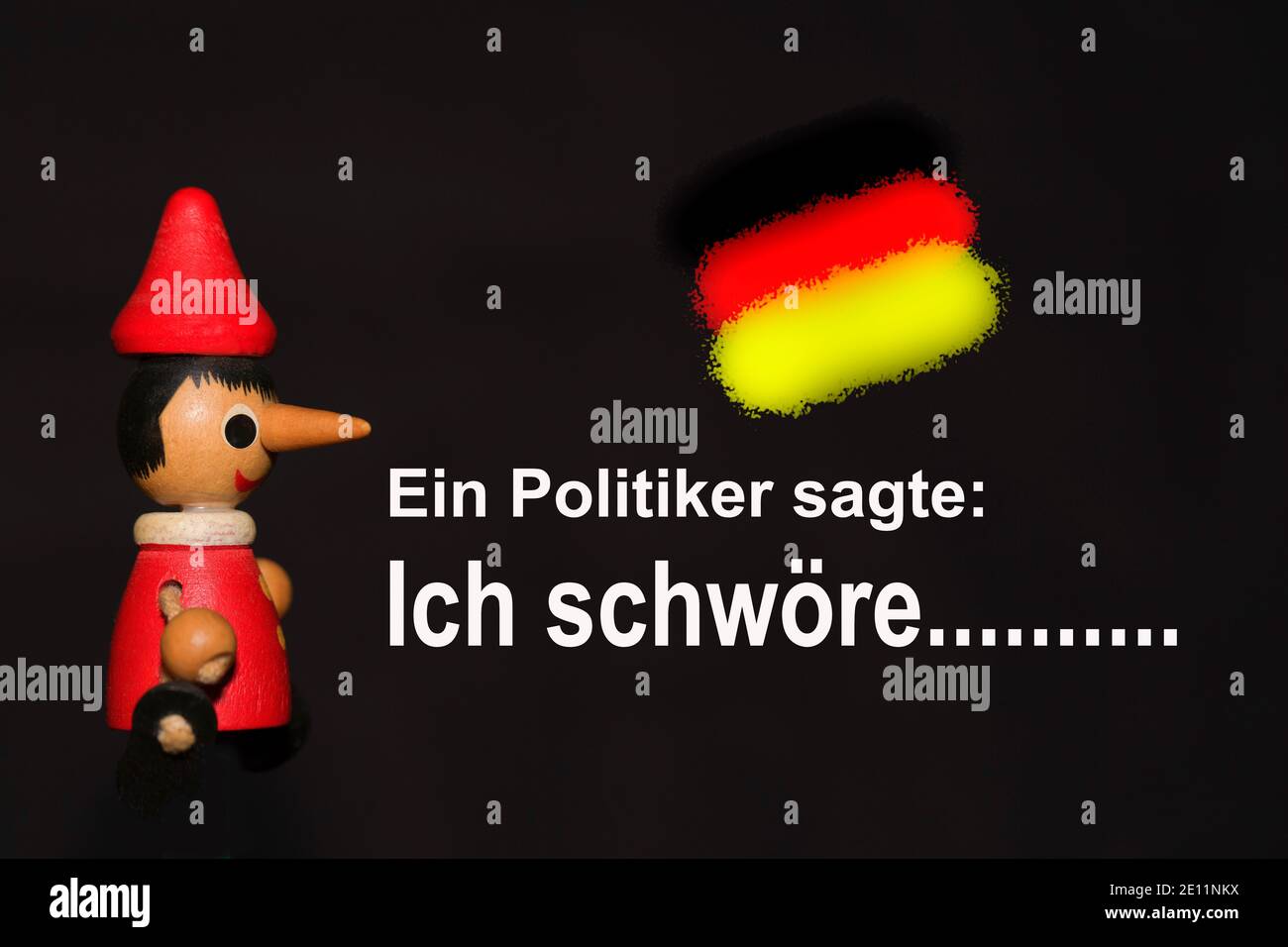 Pinocchio, symbol for lies Stock Photo - Alamy