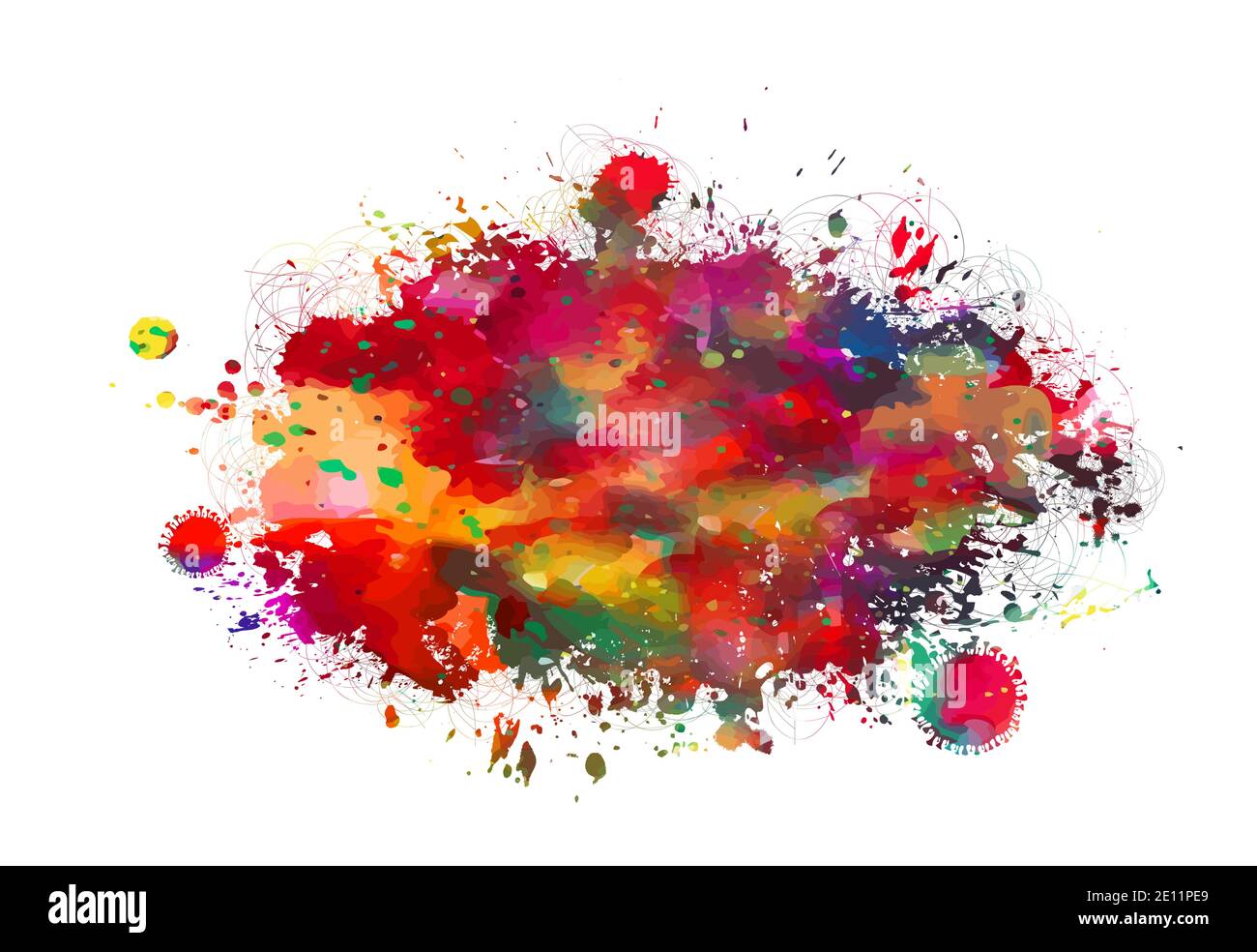 Multi color blots background. Vector illustration Stock Vector Image ...