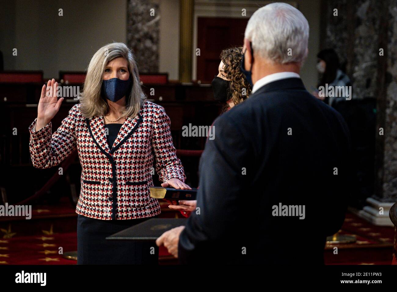Washington, USA. 03rd Jan, 2021. Vice President Mike Pence administers ...
