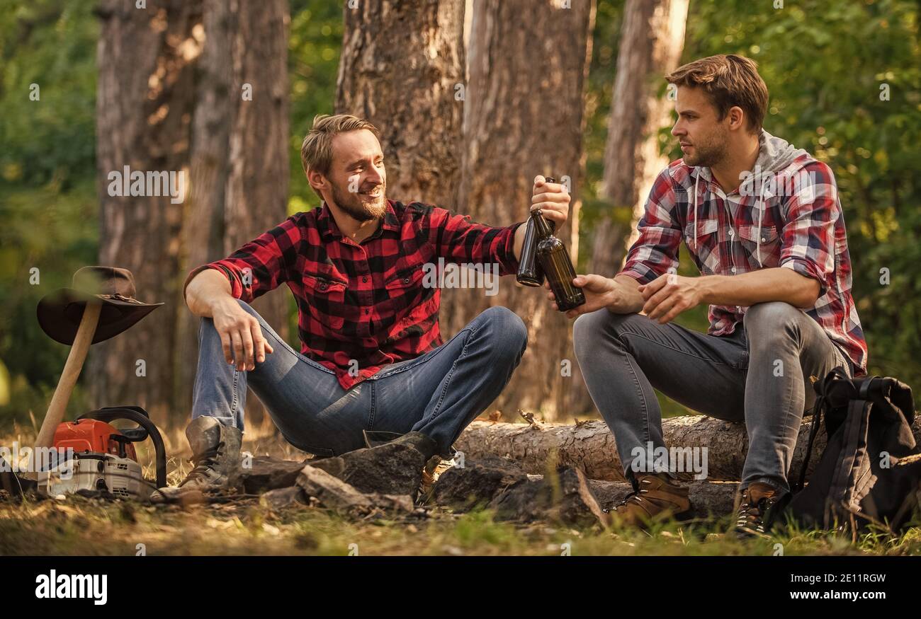Away From The City. hiking and camping. male friendship. man best ...