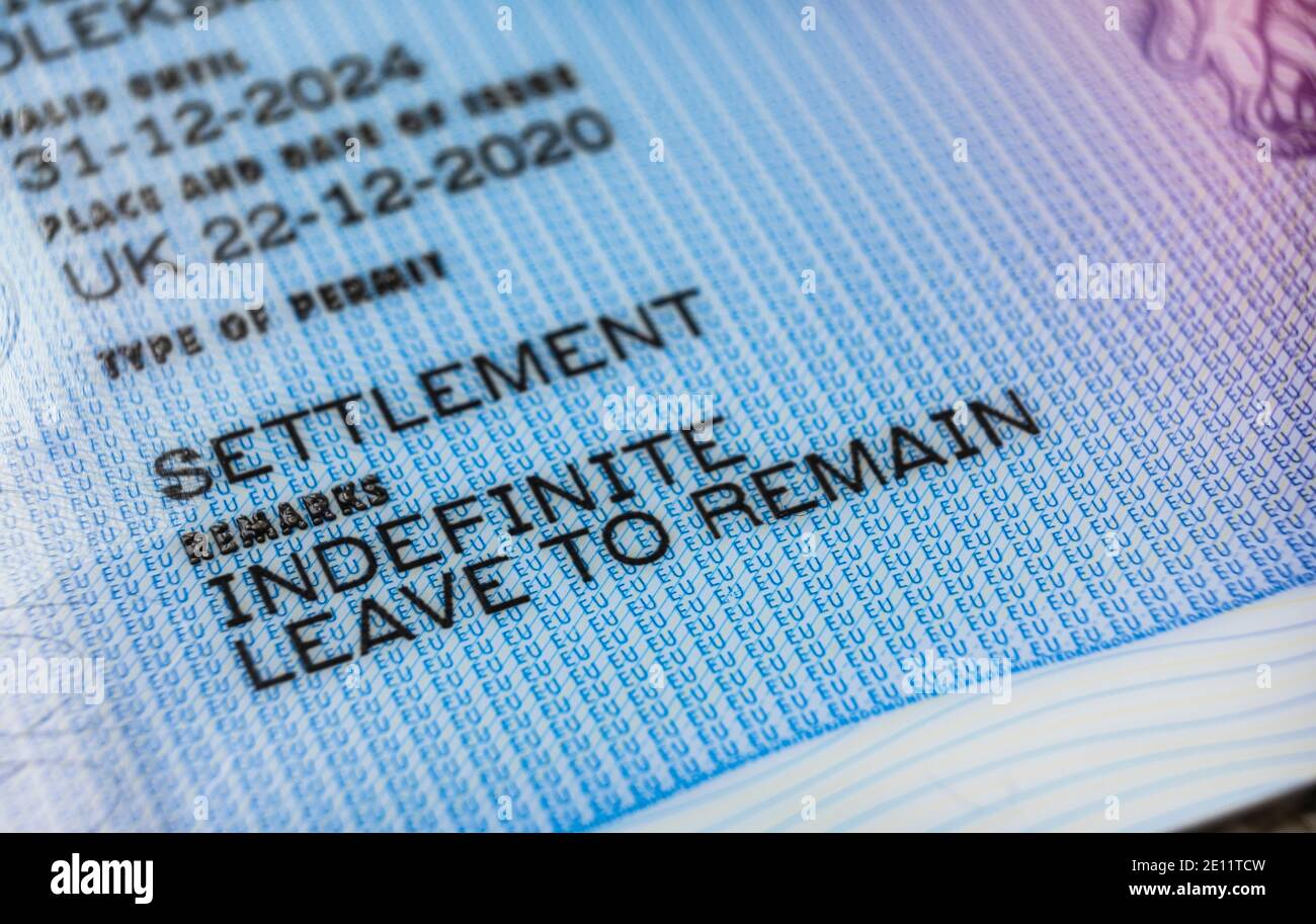 Indefinite right to remain hi-res stock photography and images - Alamy