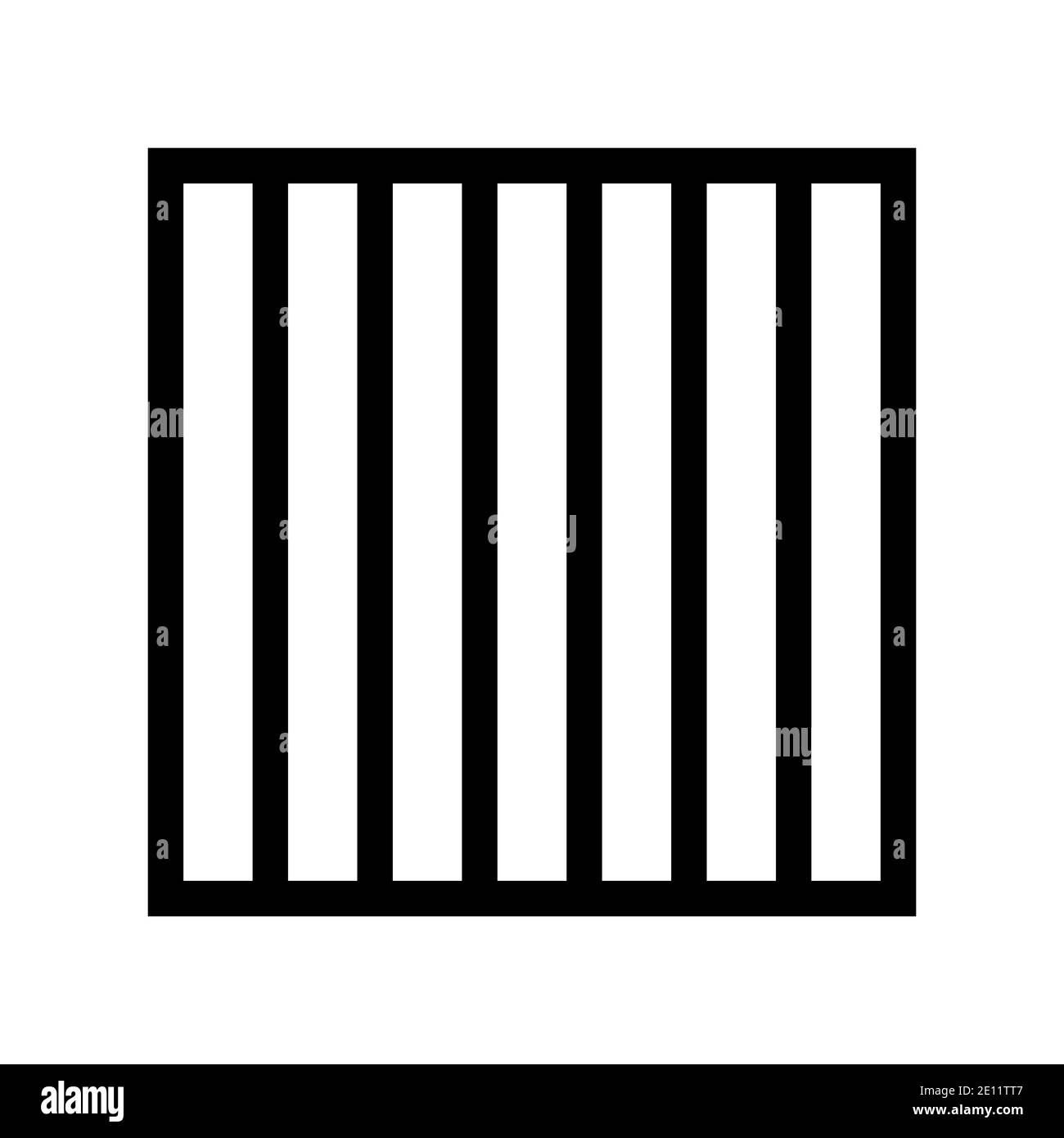 Prison bar window, jail icon criminal vector illustration Stock Vector ...