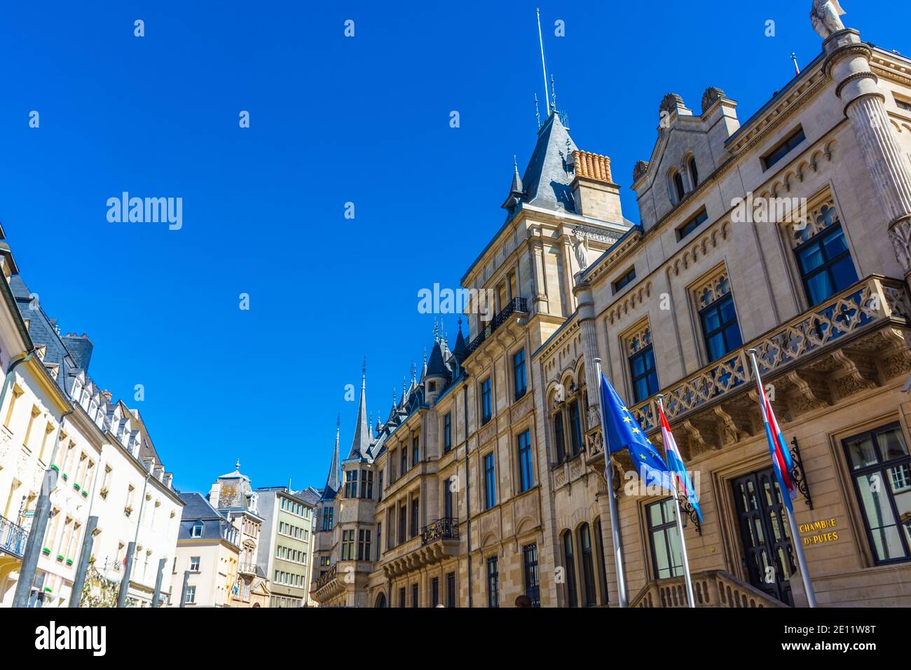 Luxembourg city capital street center hi-res stock photography and ...