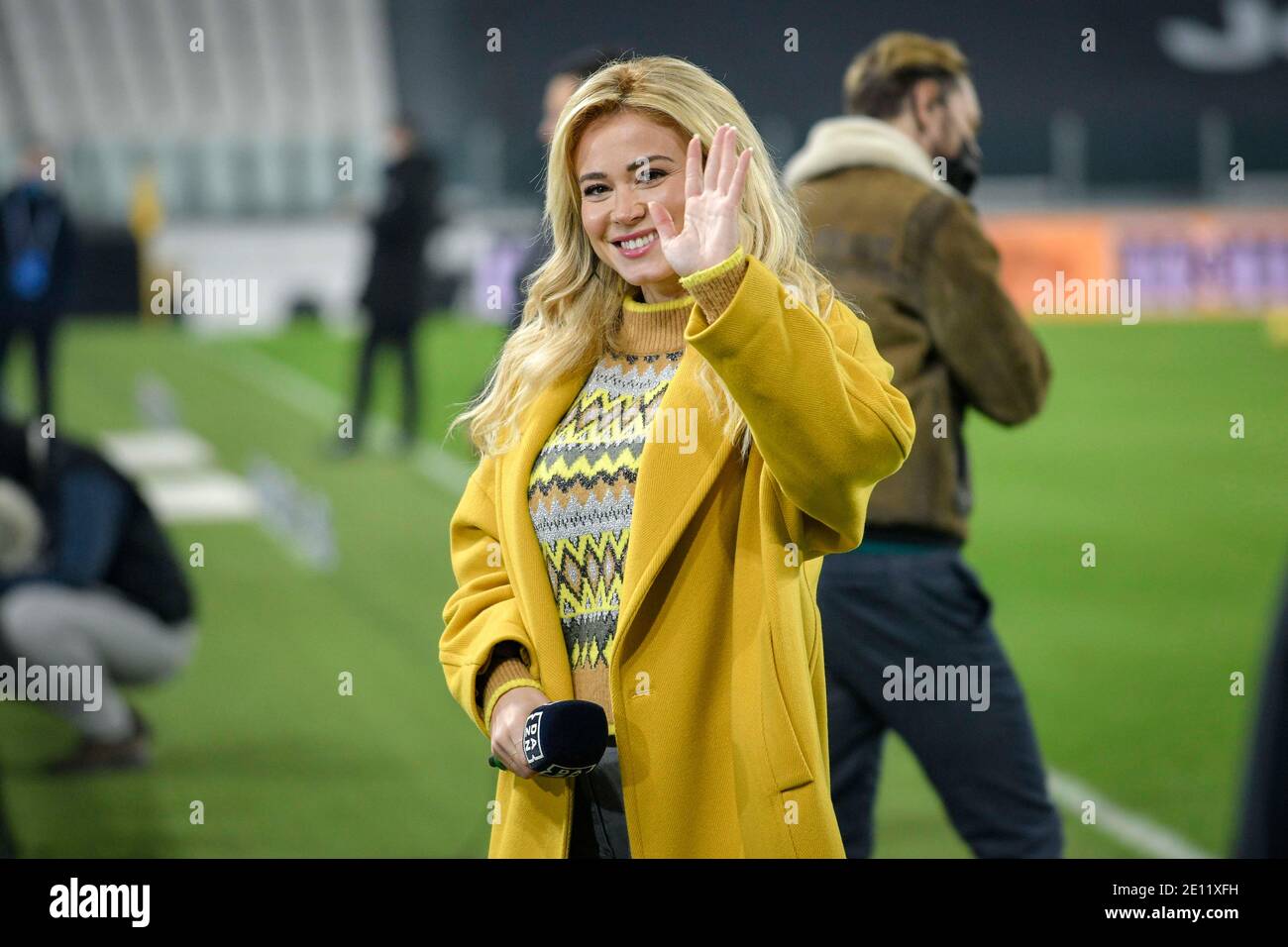 Turin, Italy. 03rd Jan, 2021. Turin. Diletta Leotta at the Lega Serie A ...