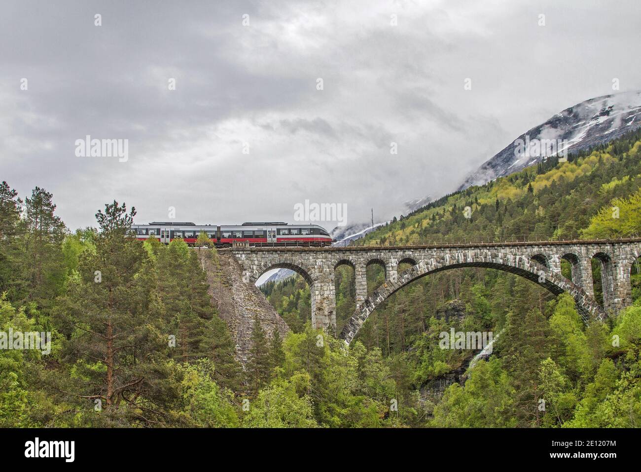 The Kylling Bru Is A Railway Bridge Built In The Years 1913-1921. It Is ...