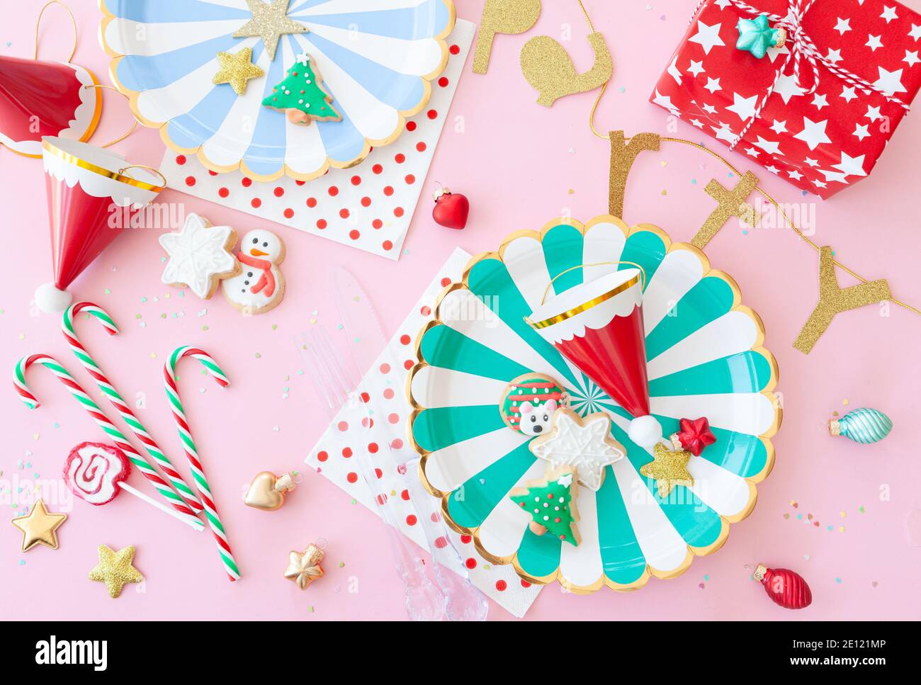 Colorful Party Decorations Stock Photo - Alamy