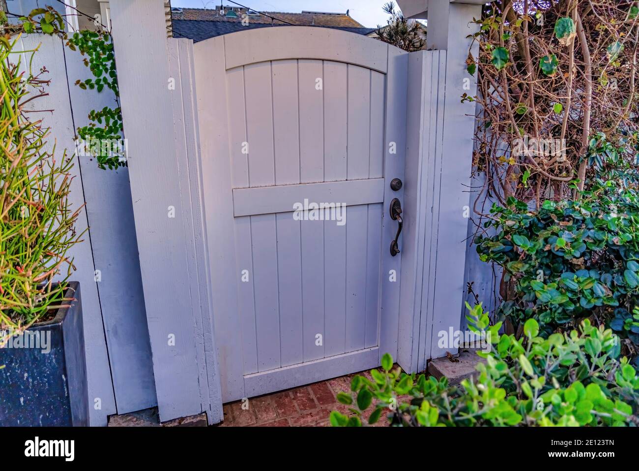 Red And White Gate High Resolution Stock Photography and Images - Alamy