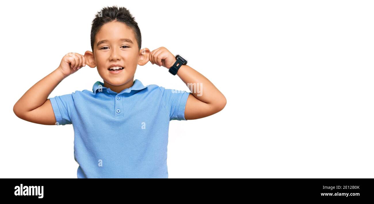 Boy pulling ear Cut Out Stock Images & Pictures - Alamy