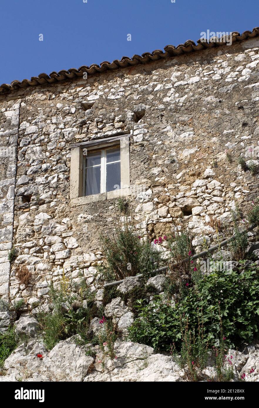 Traditional stone building at Nymfes, Corfu, Greece Stock Photo - Alamy