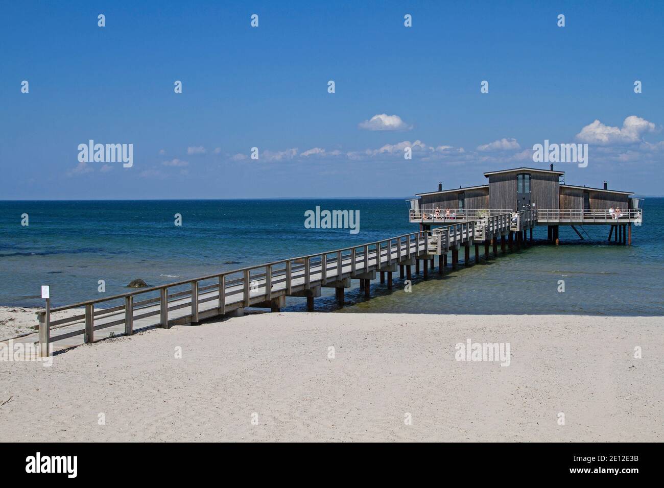 On The Beautiful Sandy Beach Of The Swanky Swedish Seaside Resort Of ...