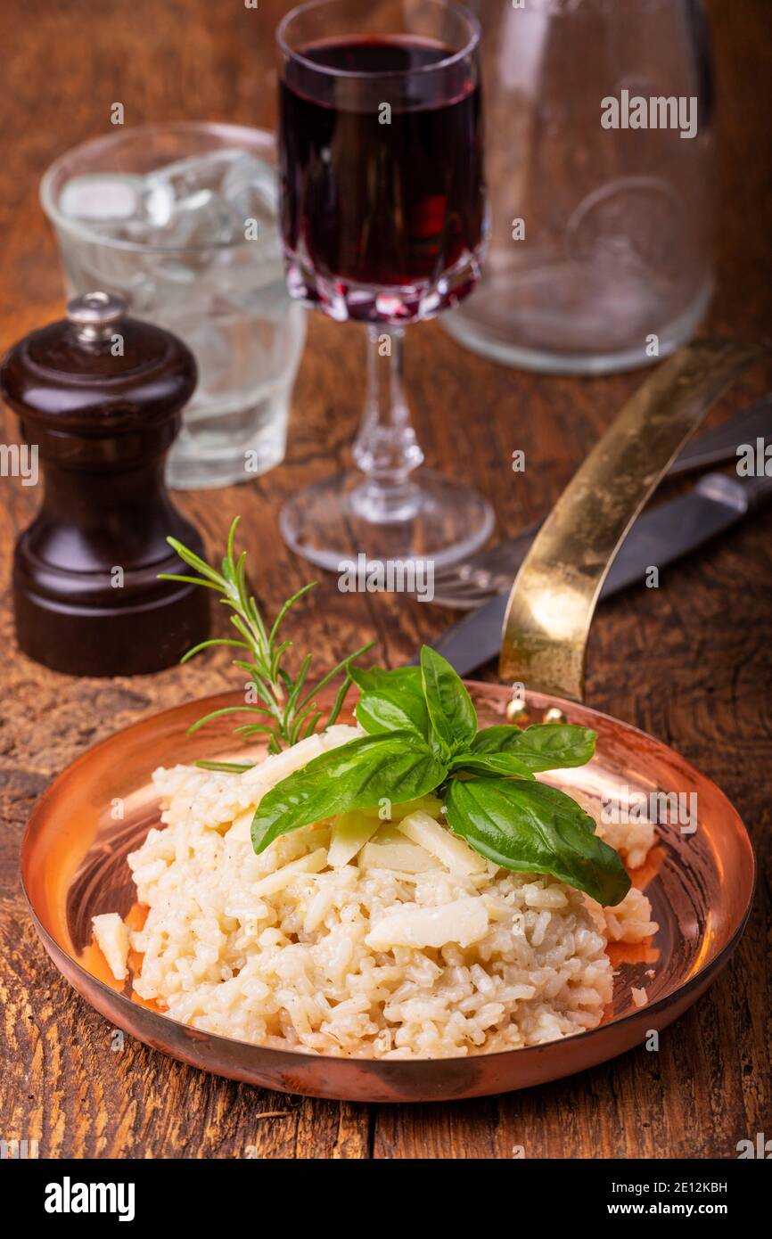Mushroom red pepper risotto hi-res stock photography and images - Alamy